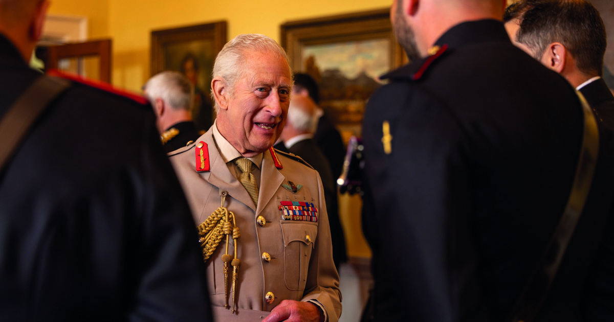 King salutes his soldiers - Soldier magazine